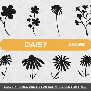 Daisy SVG SVG Files for Cricut Flower Clipart Flowers SVG - Etsy