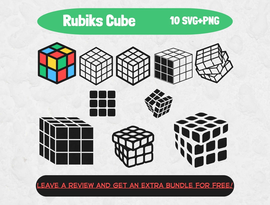 Rubik's Cube SVG, SVG Files for Cricut, Rubik's Cube PNG, Puzzle Svg, Kids Clipart, Kids Svg ...