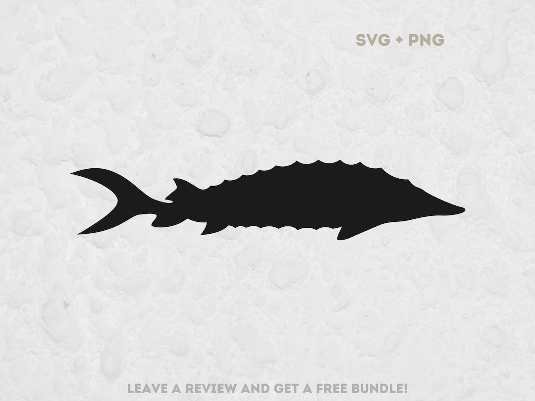 Sturgeon SVG, Svg File for Cricut, Sturgeon Cut File, Fish Svg, Fish ...