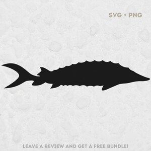 Sturgeon SVG, Svg File for Cricut, Sturgeon Cut File, Fish Svg, Fish ...