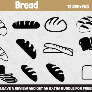 Bread SVG, SVG Files for Cricut, Bread Png, Baker Png, Baking Svg ...