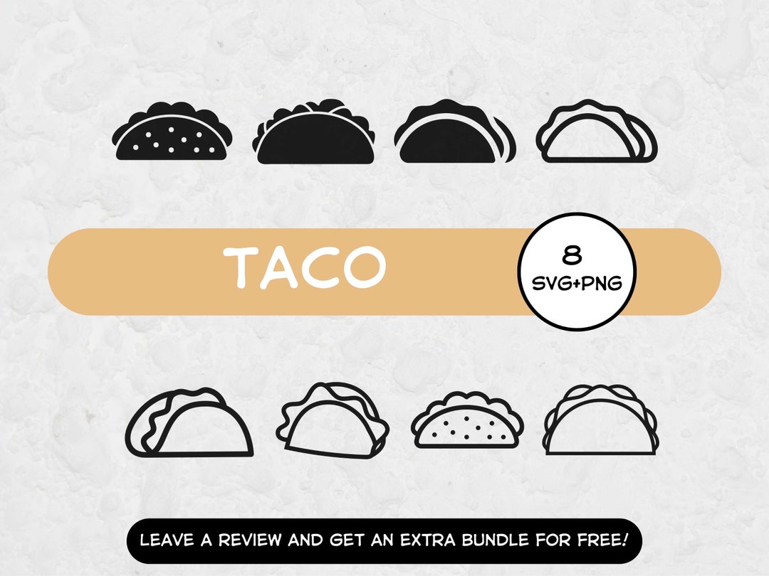 Tacos SVG Bundle, SVG Files for Cricut, Fast Food Svg, Junk Food Svg, Taco Clipart, Tacos Cut ...