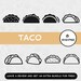 Tacos SVG Bundle, SVG Files for Cricut, Fast Food Svg, Junk Food Svg, Taco Clipart, Tacos Cut ...