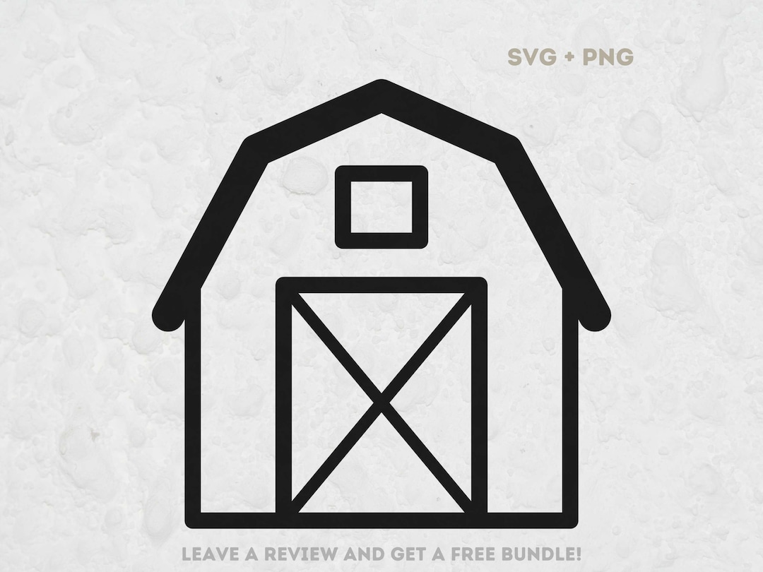 Barn Outline SVG, Svg Files for Cricut, Farm SVG, Farm Building Svg ...