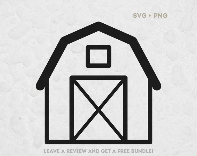 Barn Outline SVG, Svg Files for Cricut, Farm SVG, Farm Building Svg ...