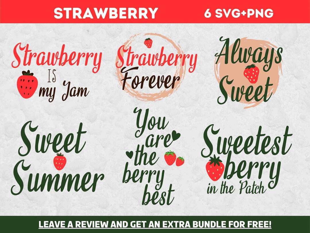 Strawberry SVG, SVG Files for Cricut, Strawberry Svg, Strawberry Quote ...