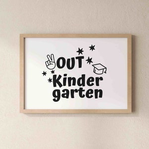 Peace Out Kindergarten Svg, SVG Files for Cricut, Last Day of SVG ...