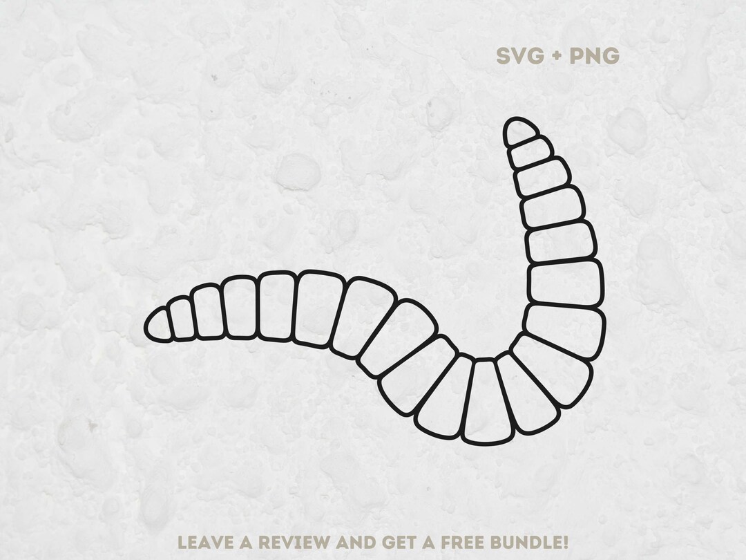 Earthworm SVG, SVG Files for Cricut, Worm Svg, Snake Clipart, Animal ...