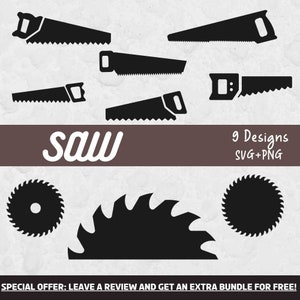 Saw SVG, Svg Files for Cricut, Saw Clipart, Saw Blade Svg, Carpenter ...