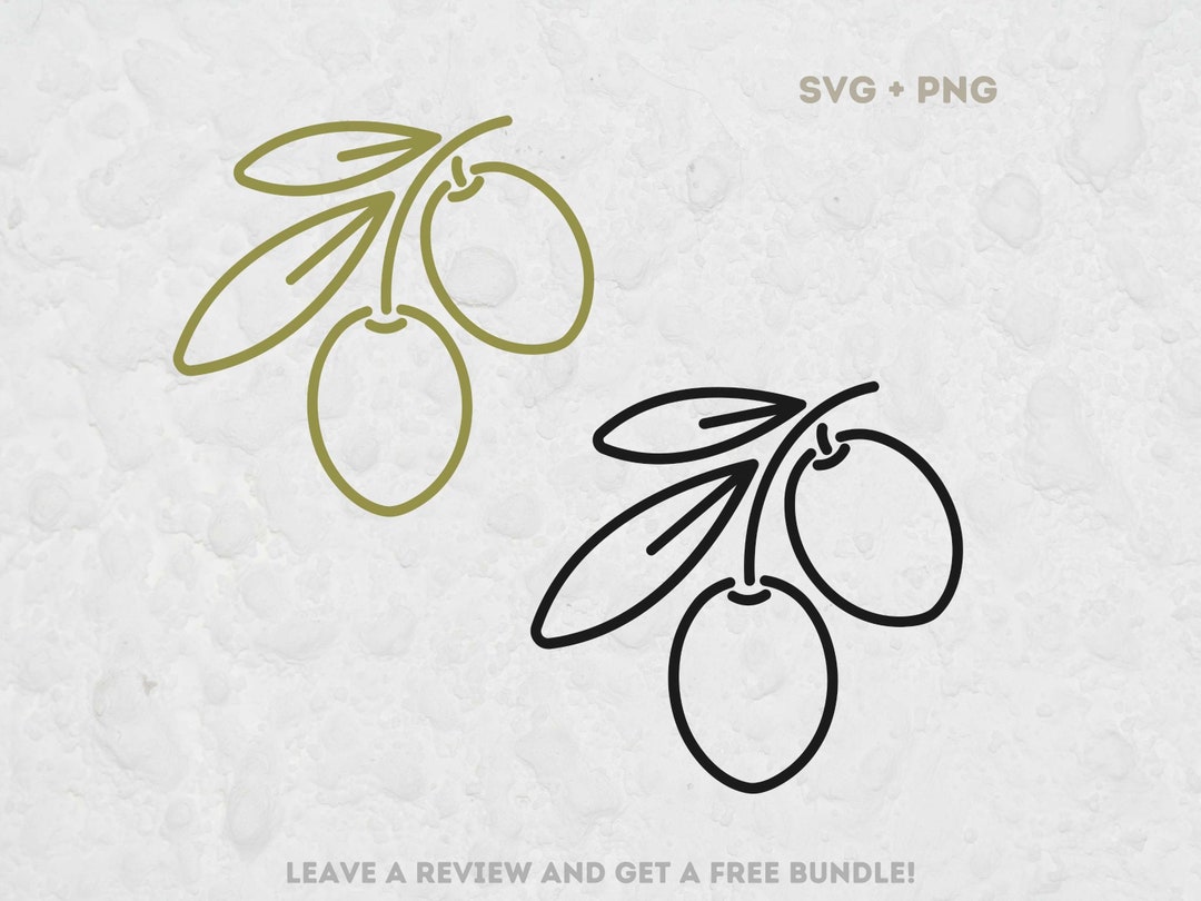 Olive Outline SVG, Svg File for Cricut, Olive Cut File, Tree Svg, Olive ...