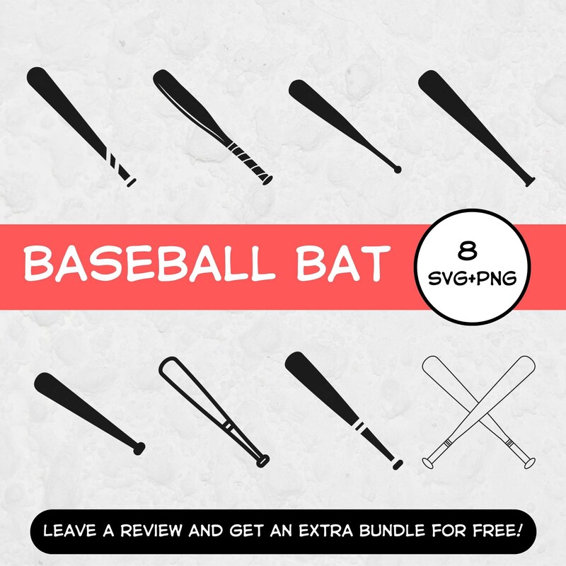 Baseball Bat Svg - Etsy