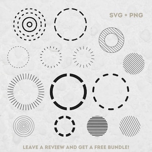 Line Circle SVG, Svg Files for Cricut, Circle Svg, Frame SVG, Frame ...