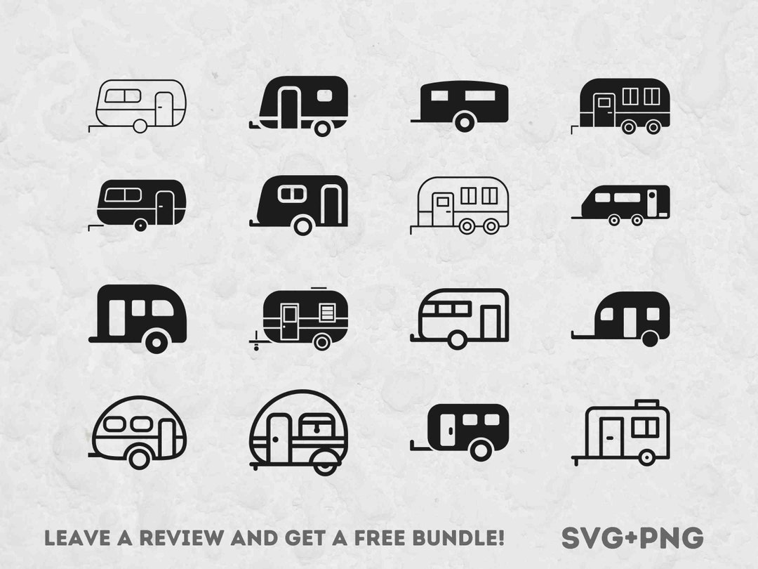 Caravan Svg Bundle, SVG Files for Cricut, Caravan Clipart, Home Away ...