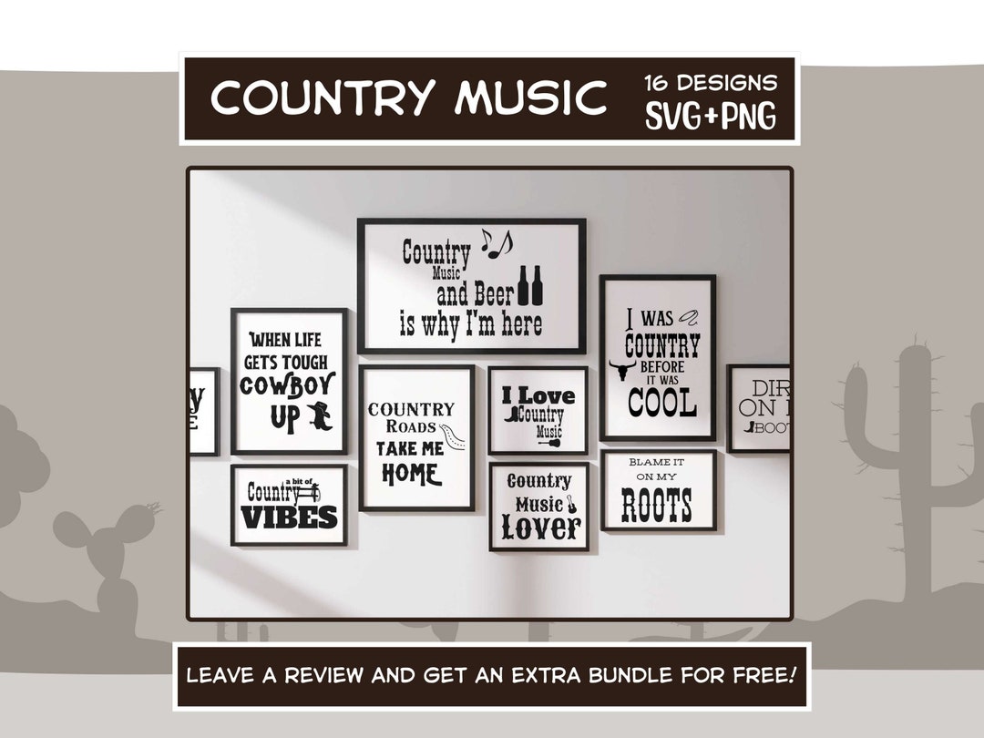Country Music SVG, SVG Files for Cricut, Country Svg, Southern Svg ...