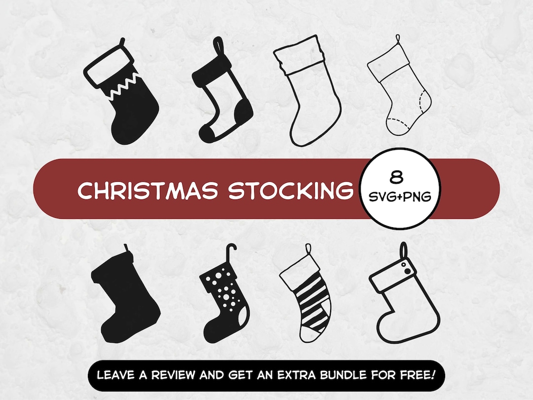 Christmas Stocking Svg, SVG Files for Cricut, Christmas SVG, Christmas ...