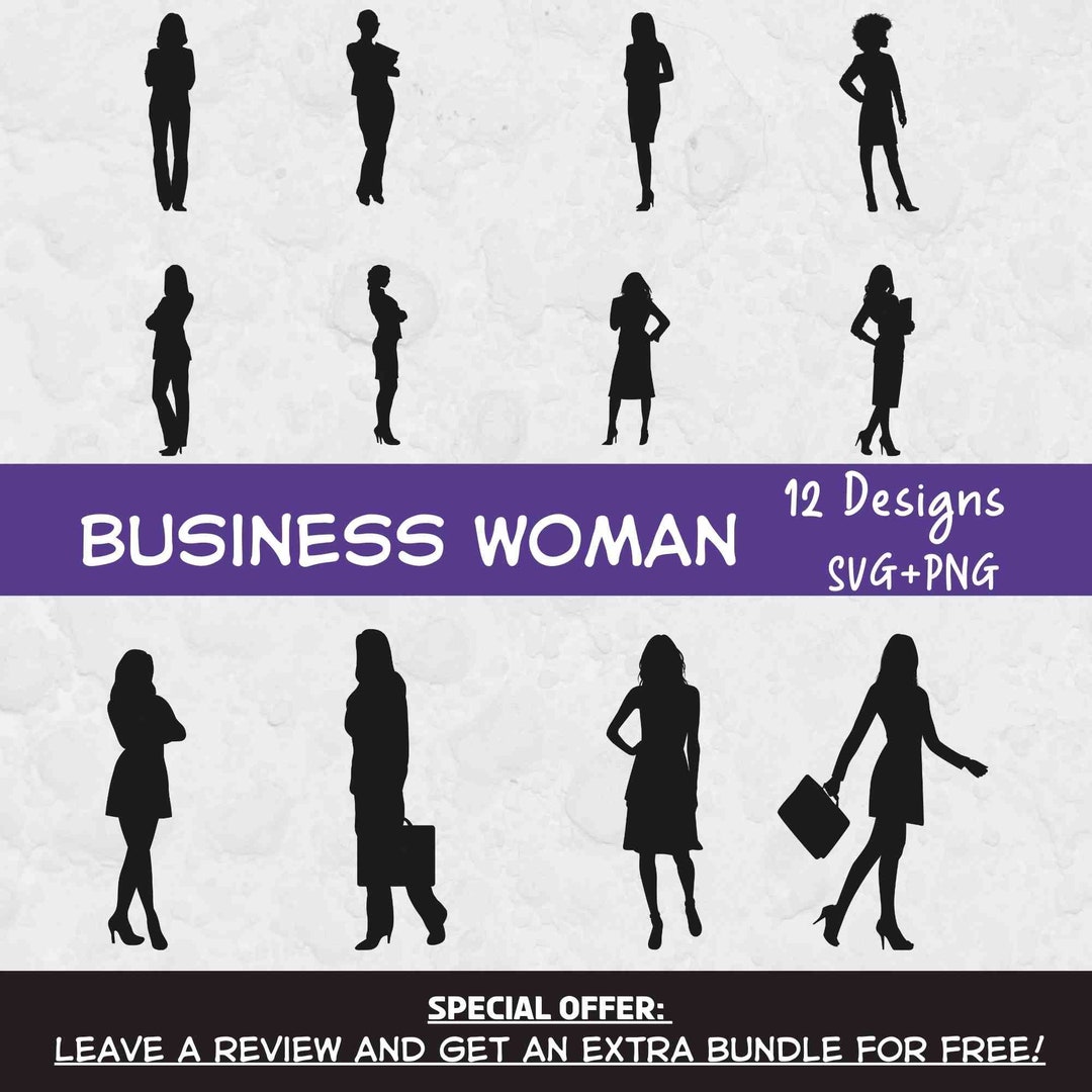 Business Woman Svg Cut Files, SVG Files for Cricut, Business Clipart ...