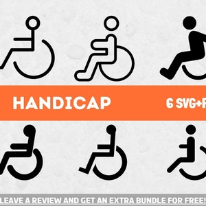 Handicap Svg, SVG Files for Cricut, Handicap Icon, Handicapped SVG ...