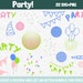 Party Clipart PNG Bundle, Svg Files for Cricut, Party Svg, Celebration ...
