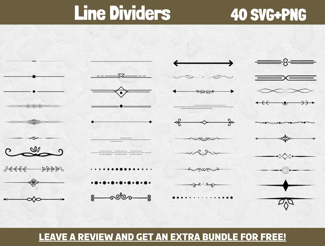 Line Divider SVG, Svg Files for Cricut, Line Divider Cut File, Wedding ...