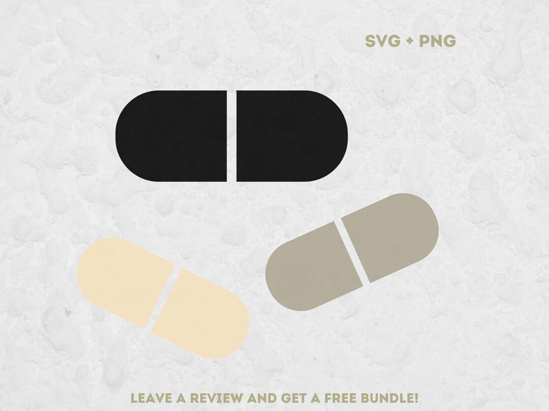 Oval Pill Svg, SVG Files for Cricut, Pill Png, Hospital SVG, Medical ...