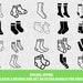 Socks SVG Bundle, Svg Files for Cricut, Sock Cut File, Paper Doll ...