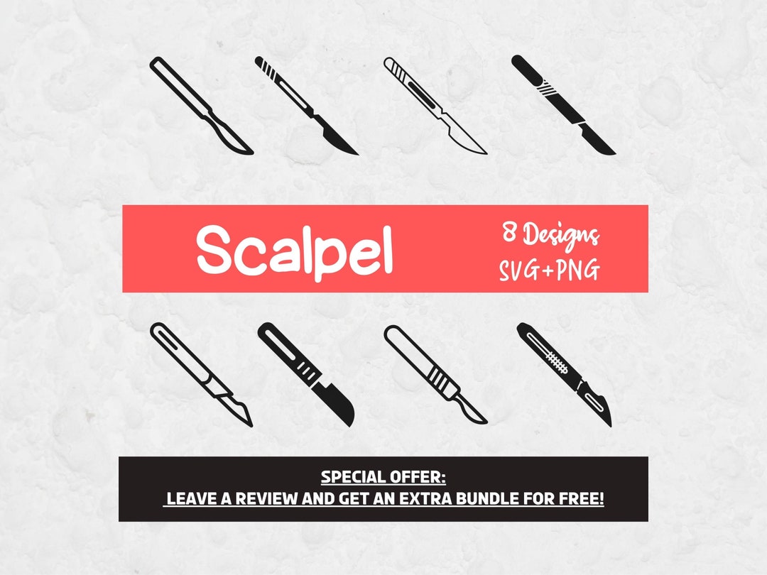 Scalpel SVG Bundle, Svg Files for Cricut, Scalpel PNG, Doctor Svg ...