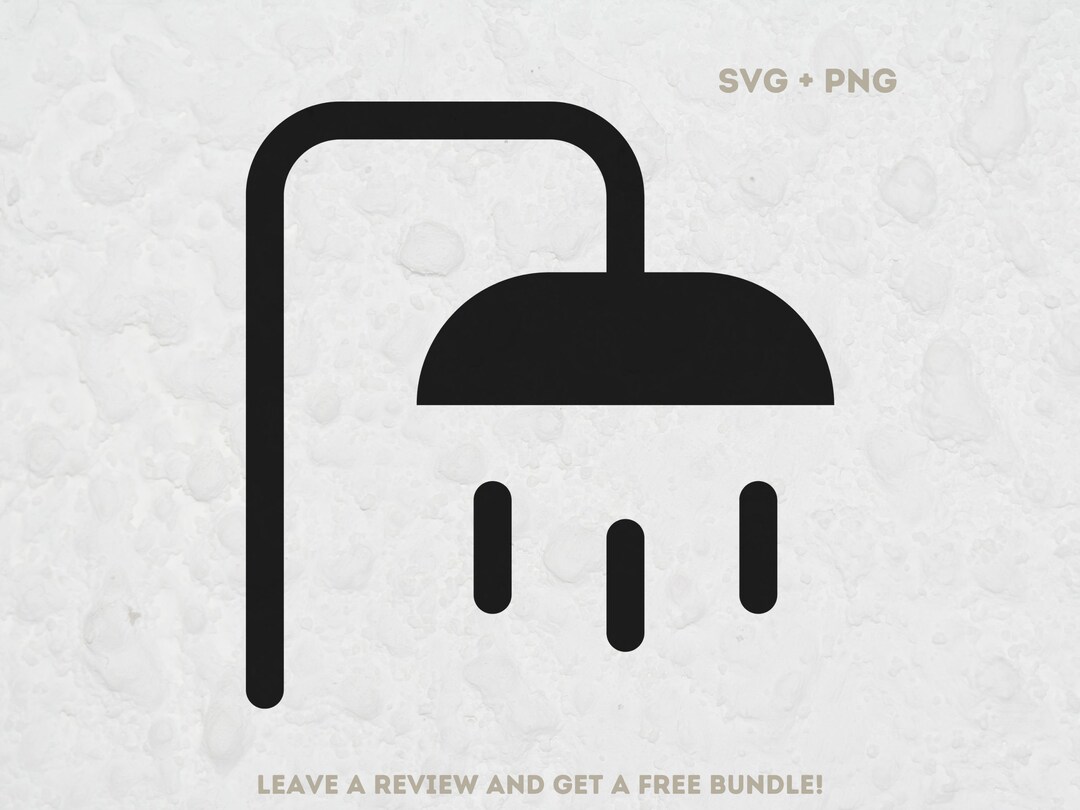 Shower Head SVG PNG, Svg Files for Cricut, Shower Svg, Shower Head Icon ...