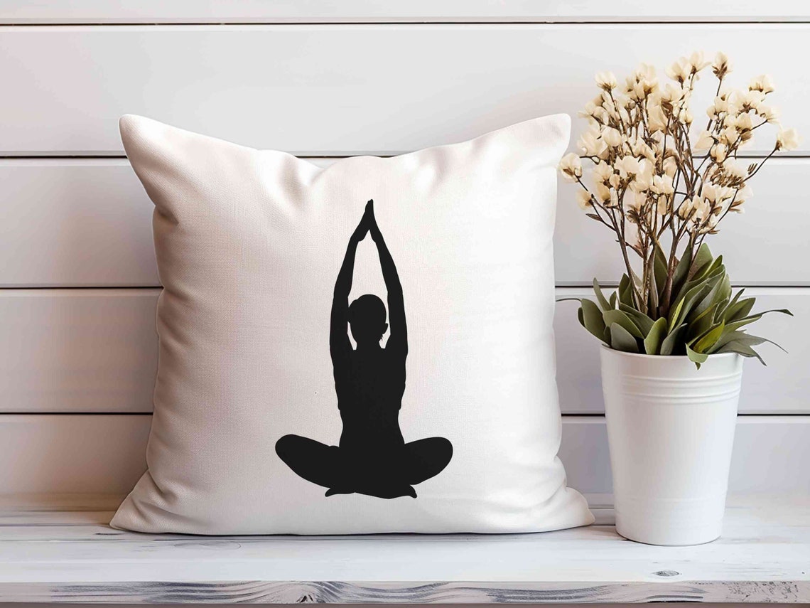 Yoga Silhouette SVG Bundle, Yoga Pose SVG Bundle, Meditation Svg, Yoga ...