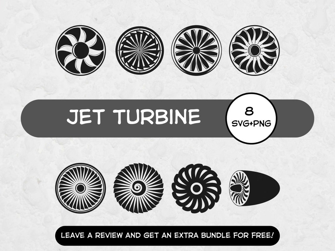 Jet Turbine Svg Bundle, SVG Files for Cricut, Jet Svg, Military SVG ...