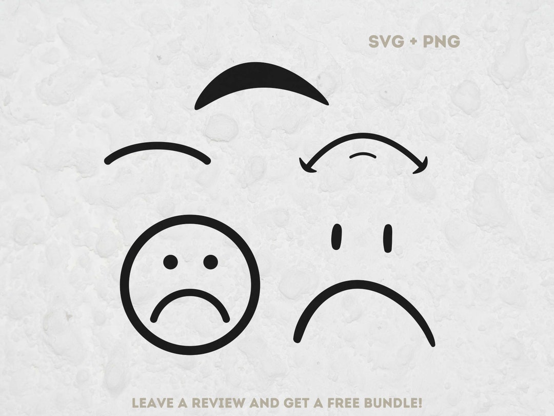 Sad SVG, Svg Files for Cricut, Sad Clipart, Mouth SVG, Sad Mouth ...