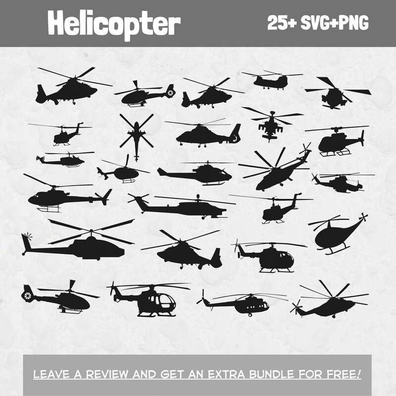 Helicopter Clip Art - Etsy