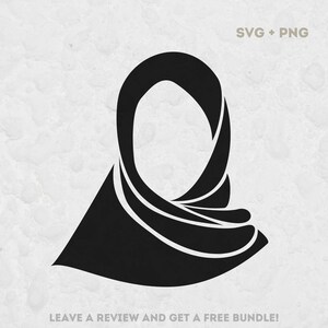 Hijab SVG, Svg Files for Cricut, Hijab Silhouette, Hijab Clipart ...