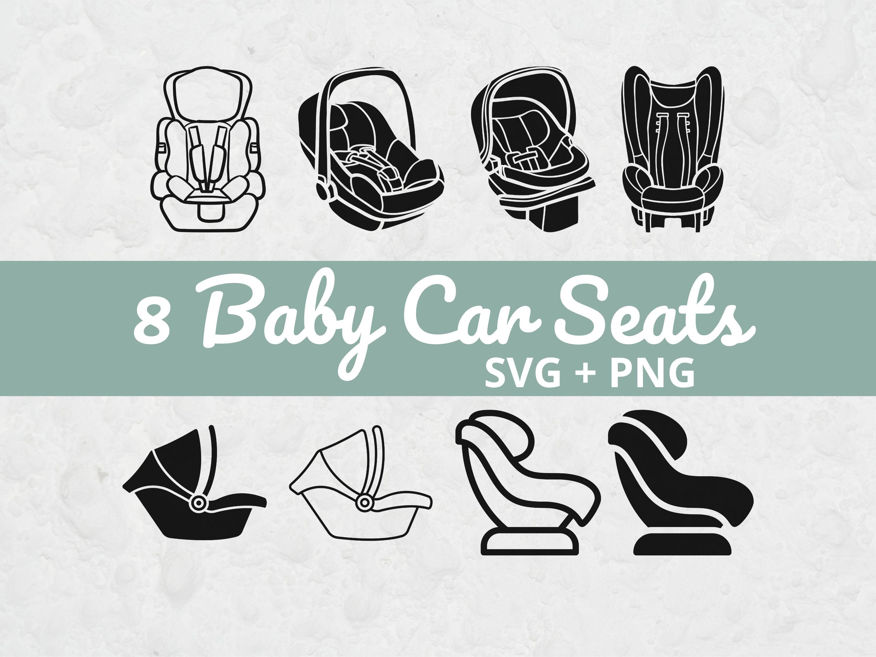Baby Car Seat SVG Bundle, Baby Car Seat SVG for Cricut, Baby on Board ...
