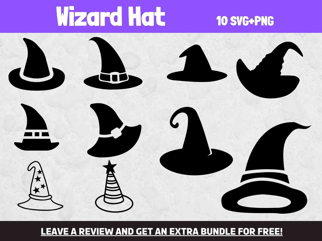Wizard Hat SVG, Svg Files for Cricut, Wizard Svg, Magic Svg, Wizard ...