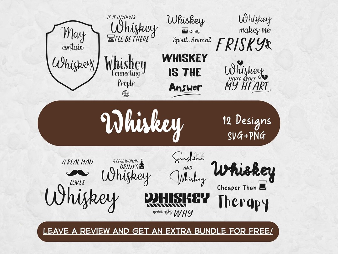 Whiskey SVG, SVG Files for Cricut, Coaster Png, Bar Svg, Drinks Svg ...