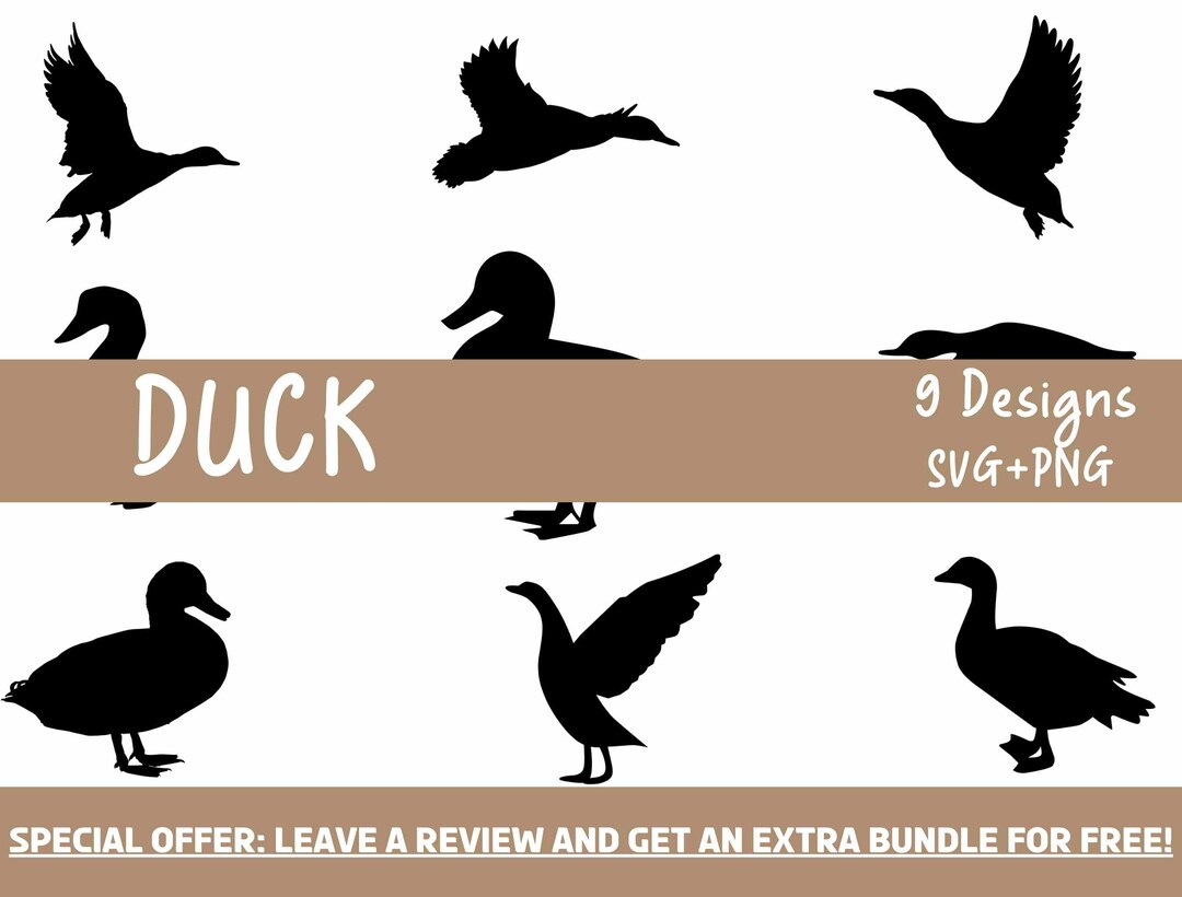 Duck SVG Bundle Svg Files for Cricut Bird Svg Bird Clipart - Etsy