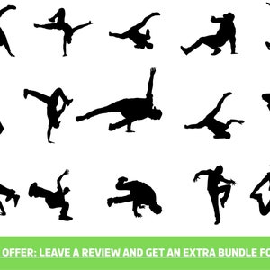 Break-dance Svg Bundle, Break-dance Silhouettes, Dance SVG, Break Dance ...