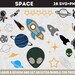 Space SVG Clipart SVG Files for Cricut Space Design SVG - Etsy