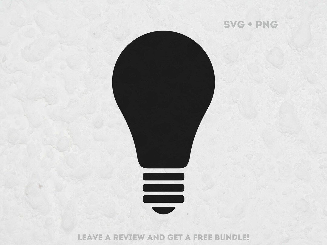 Lightbulb Svg, SVG Files for Cricut, Lightbulb Cut File, Lightbulb ...