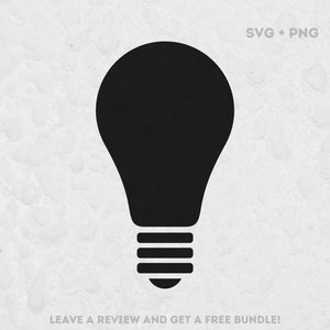 Lightbulb Svg, SVG Files for Cricut, Lightbulb Cut File, Lightbulb ...