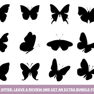 Butterfly Svg Bundle, Svg Cricut Files, Butterfly Silhouettes ...