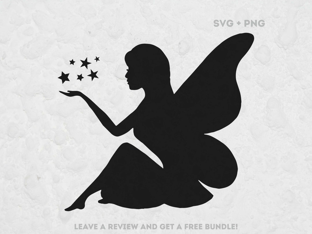 Fairy Silhouette Svg, SVG Files for Cricut, Fairy Png, Star SVG ...