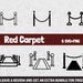 Red Carpet SVG, SVG Files for Cricut, Velvet Rope SVG, Movie Clipart ...