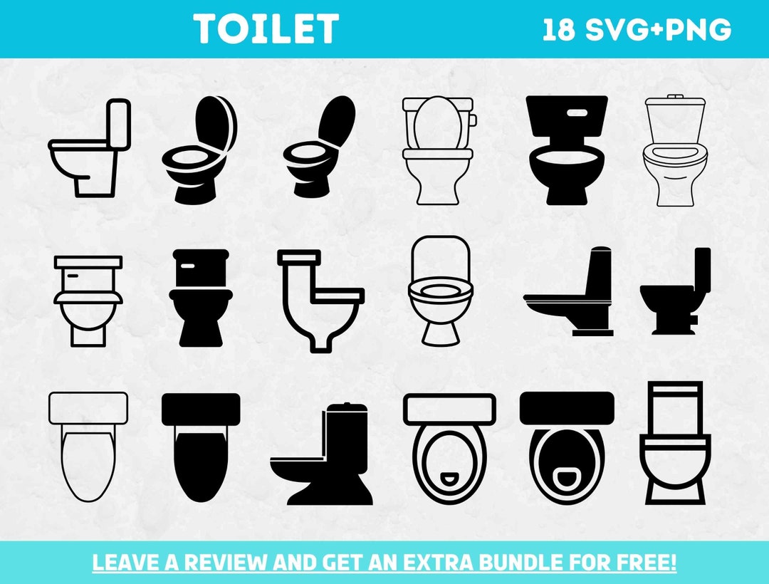 Toilet SVG Bundle, Svg Files for Cricut, Plumber Svg, Toilet Clipart ...