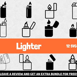 Lighter SVG, Svg Files for Cricut, Fire Svg, Lighter Clipart Image ...
