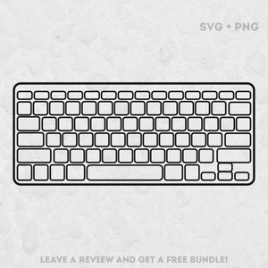 Blank Computer Keyboard SVG, Svg Files for Cricut, Keyboard PNG ...