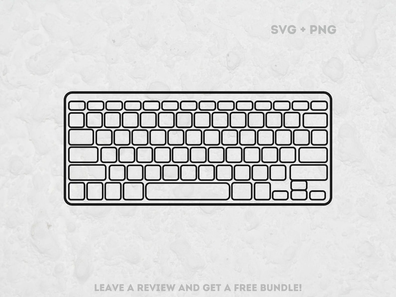 Blank Keyboard SVG, Gamer Keyboard Cut File, Computer Keys Clipart ...