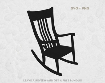 Rocking Chair Svg, SVG Files for Cricut, Chair SVG, Furniture Svg ...
