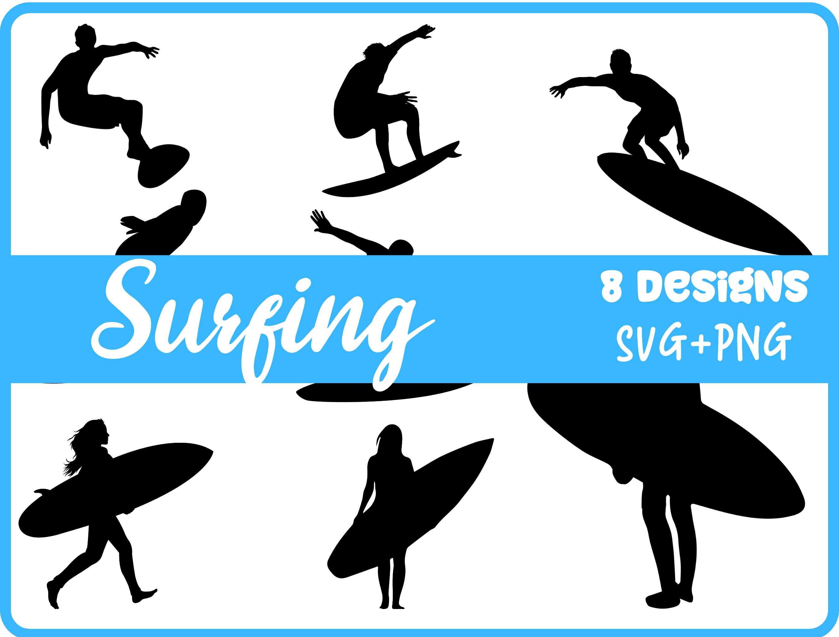 Surfing Svg Water Sports SVG Files for Cricut Summer - Etsy