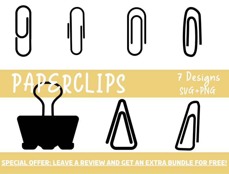Paperclip SVG Bundle Commercial Use SVG Paperclips Svg - Etsy Australia